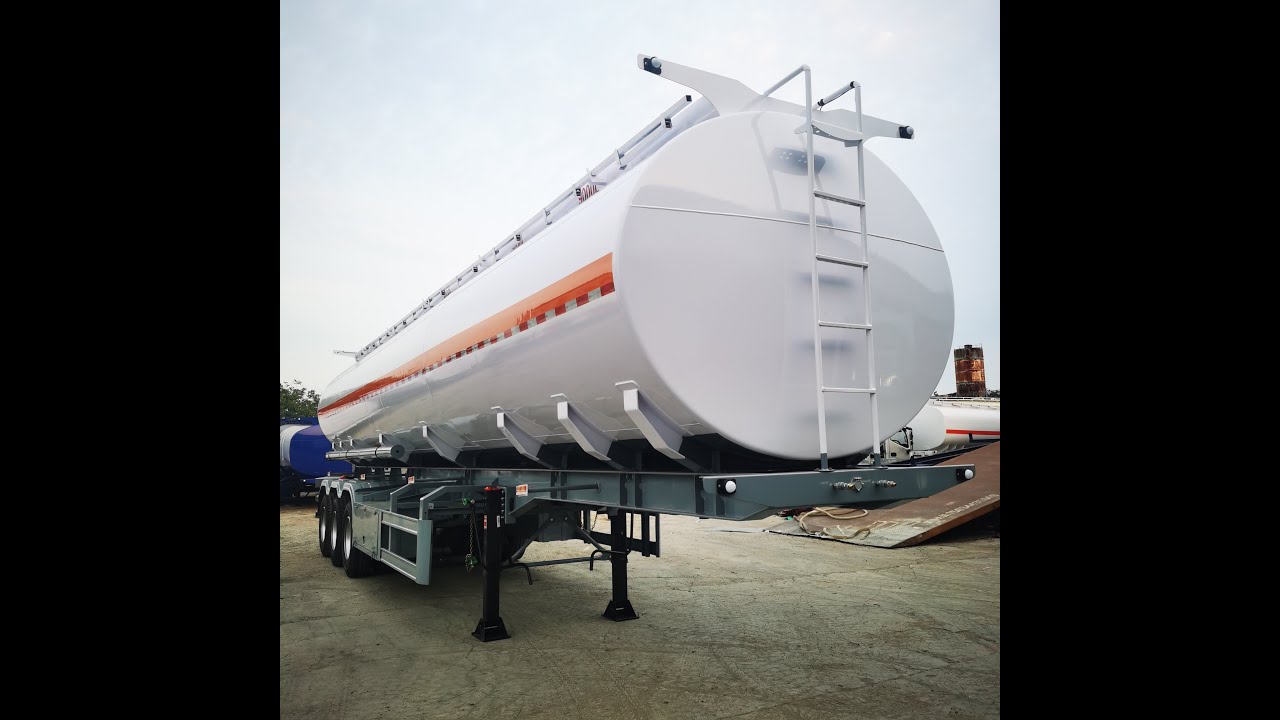 Land giant! Three axle 40000 liter oil tank trailer, this is the real ...