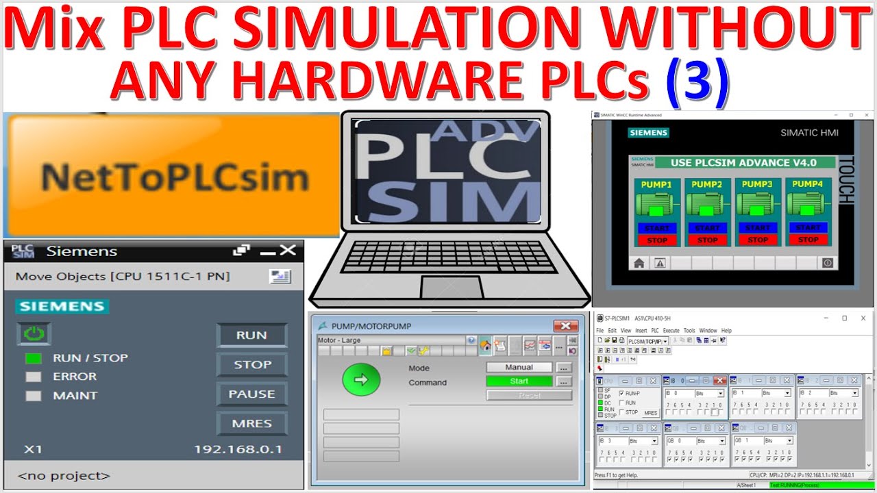 Plcsim Simulation Without Using Any Real Plcs Hardware Part3 Youtube