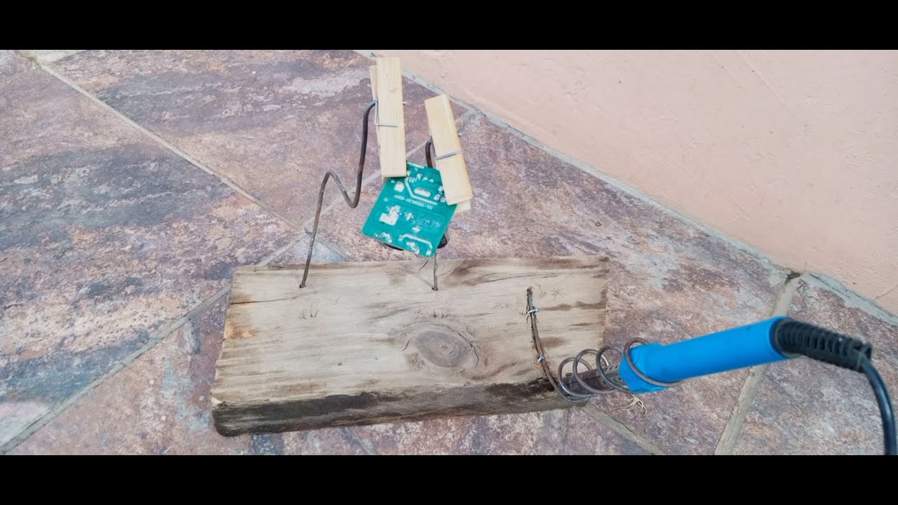 how to make a 2 in 1 soldering station || DIY a soldering iron holder ...