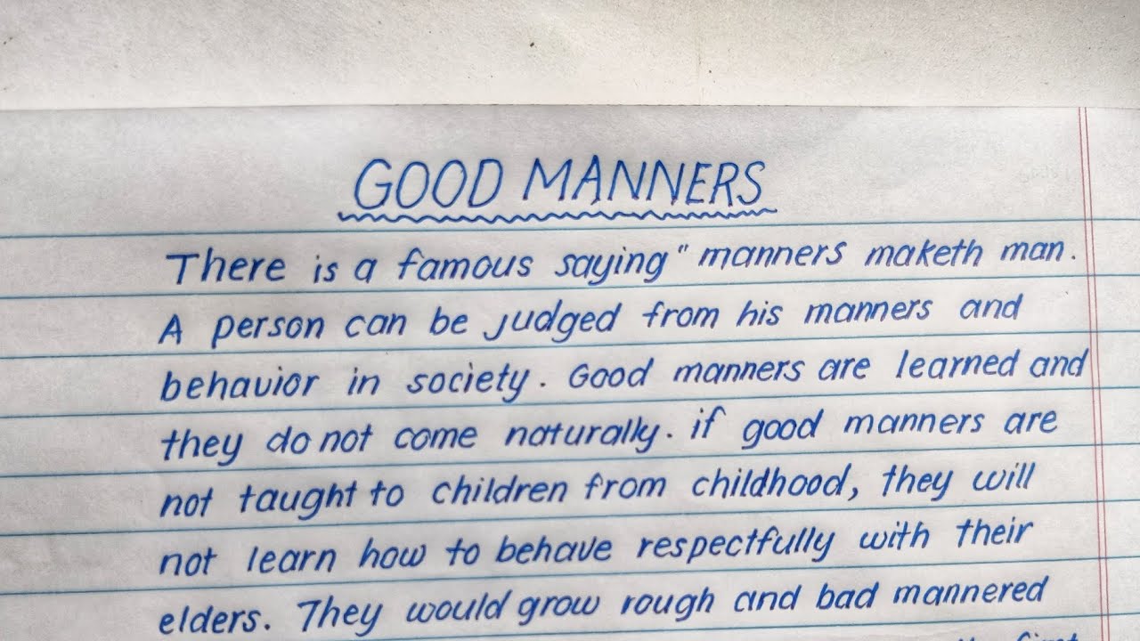 Good Manners In English Short Paragraph On Good Manners YouTube good-manners-in-english-short-paragraph-on-good-manners-youtube