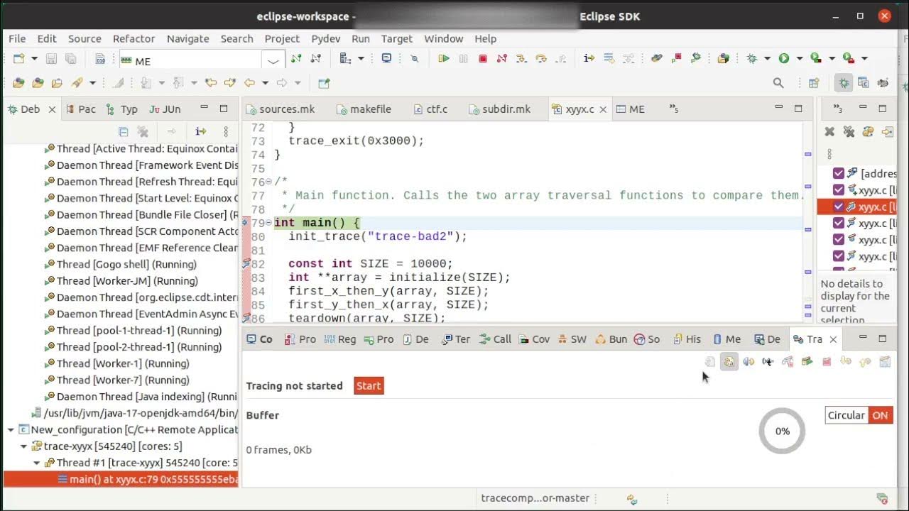 GDB Tracing in Eclipse Trace Compass - YouTube