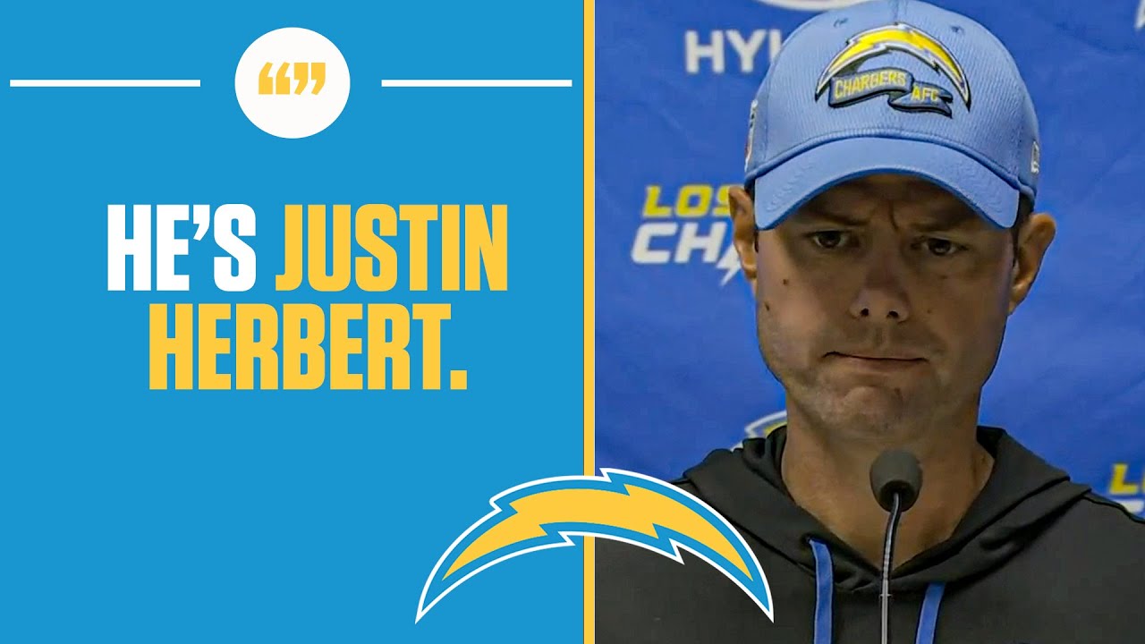 Chargers HC Brandon Staley PRAISES QB Justin Herbert after loss to ...
