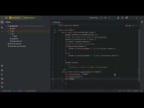 Java Program: Check if a Number is Palindromic (Palindrome Checker) - YouTube