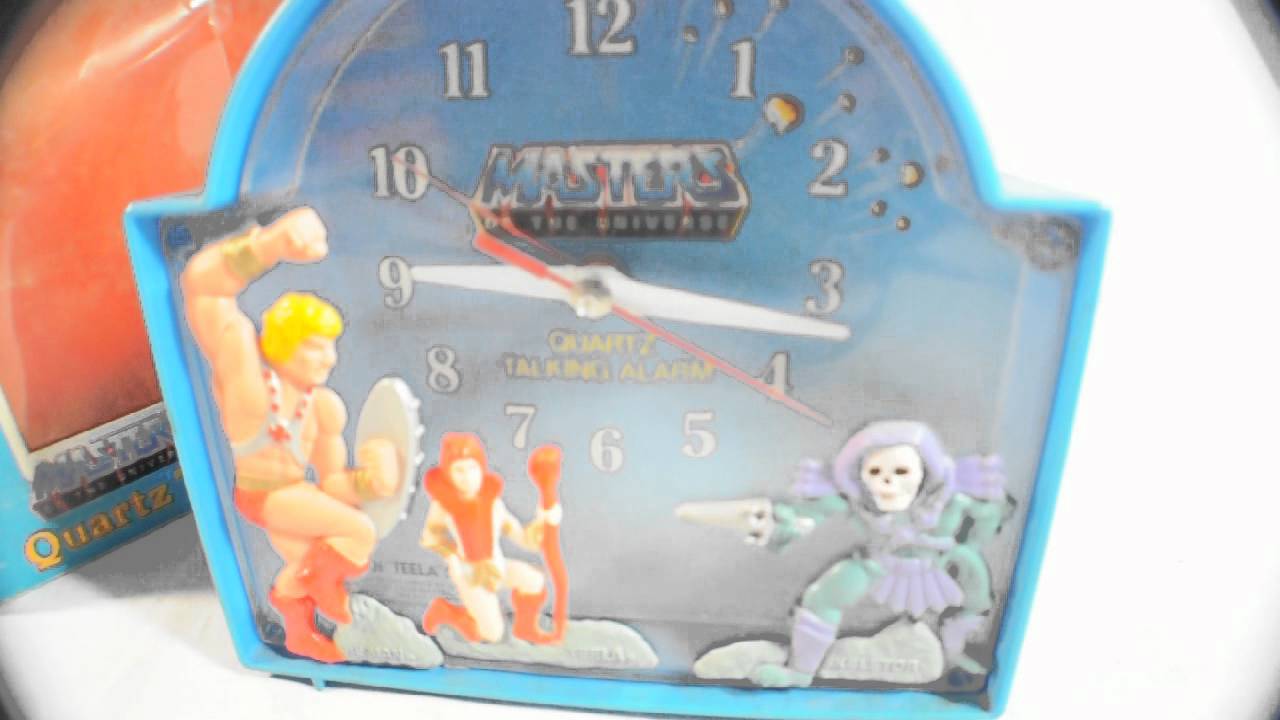 Vintage Heman Talking Alarm Clock - YouTube
