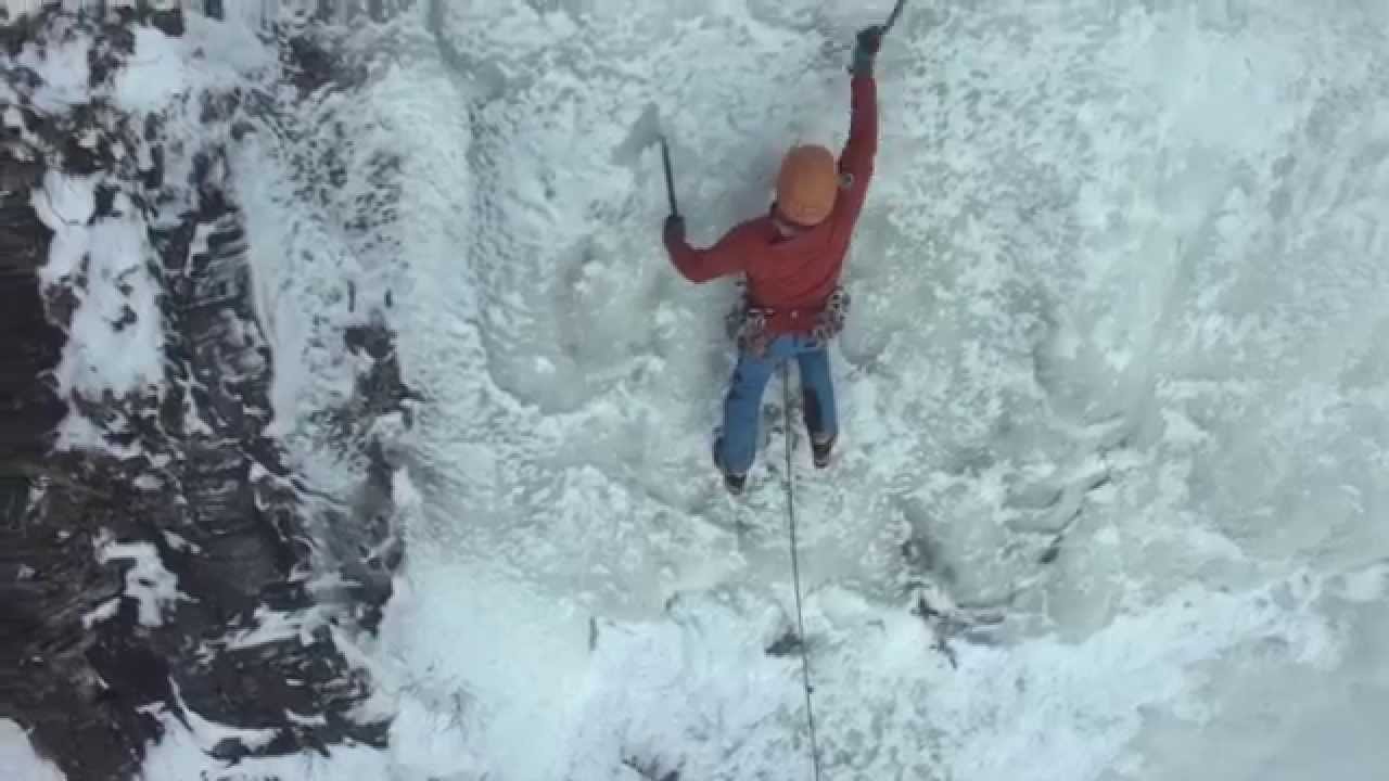Epic Ice Climbing Aerial Video - Gopro 3 + DJI Phantom - YouTube