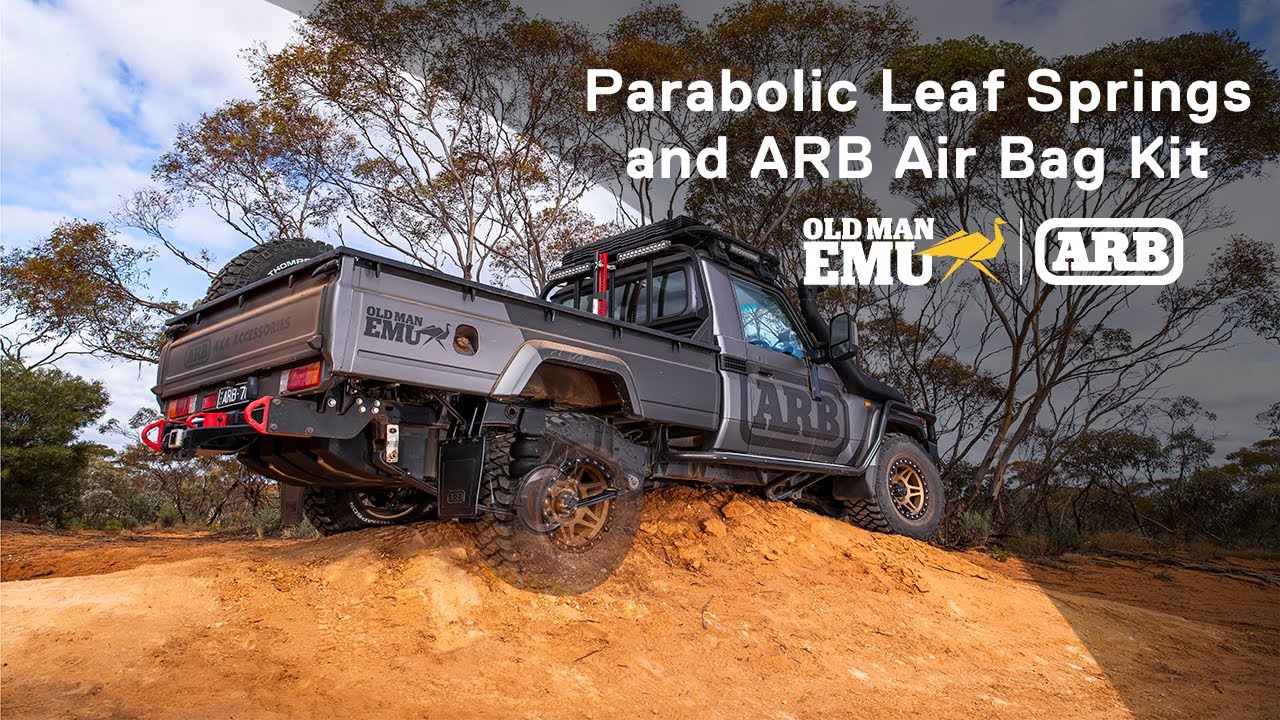 Parabolic Leaf Springs and ARB Air Bag Kit - YouTube