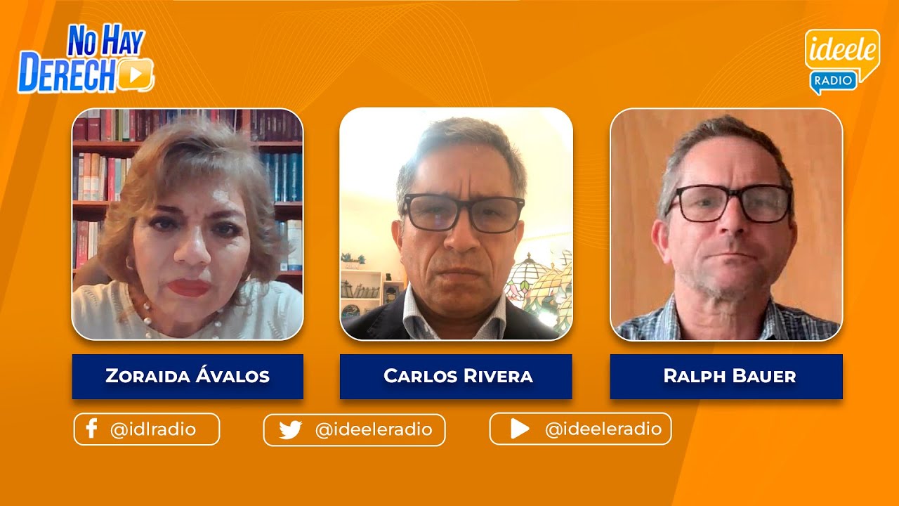 🔴 Zoraida Ávalos, Carlos Rivera y Ralph Bauer en No Hay Derecho con Glatzer Tuesta [28-11-2023 ...