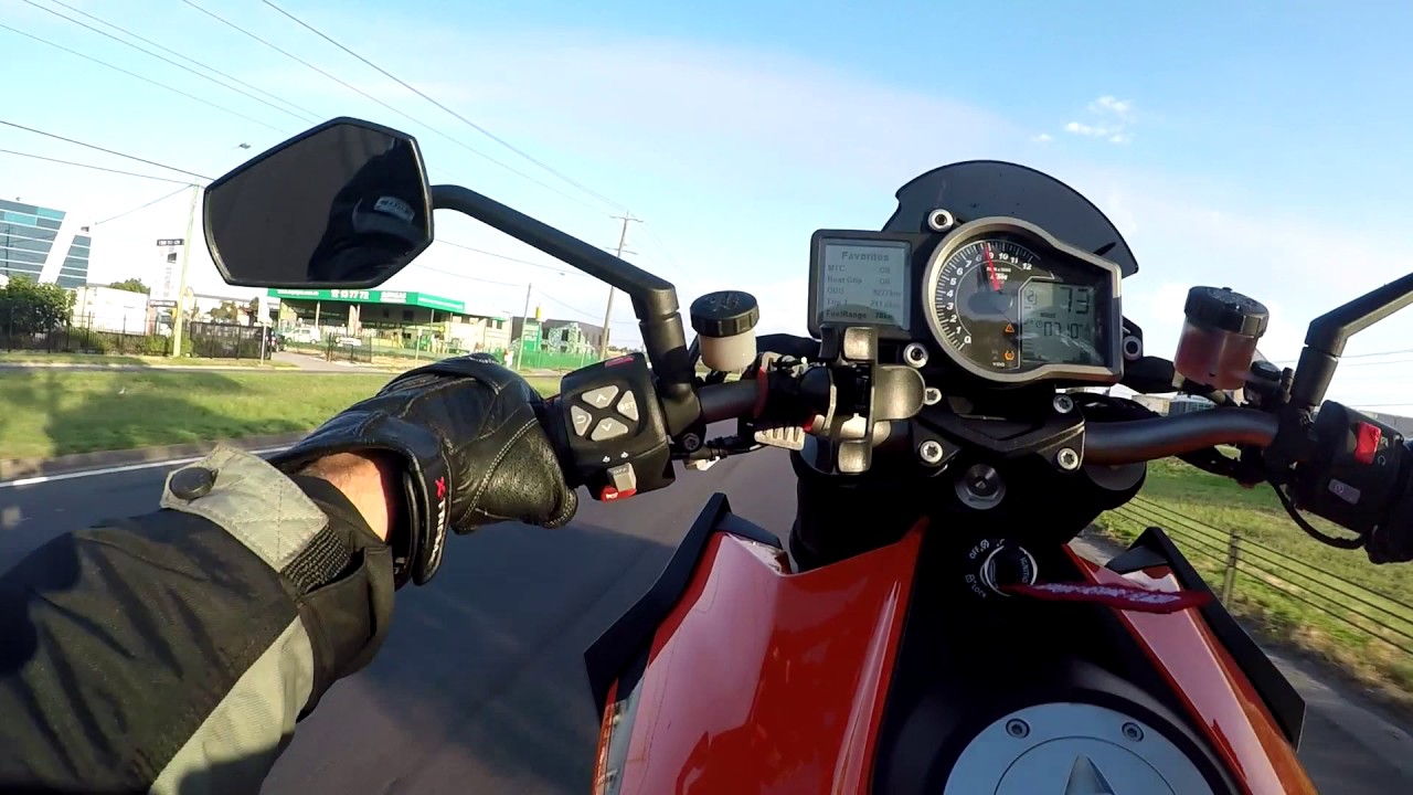 KTM Super Duke Kangaroo near miss and Wheelie - YouTube