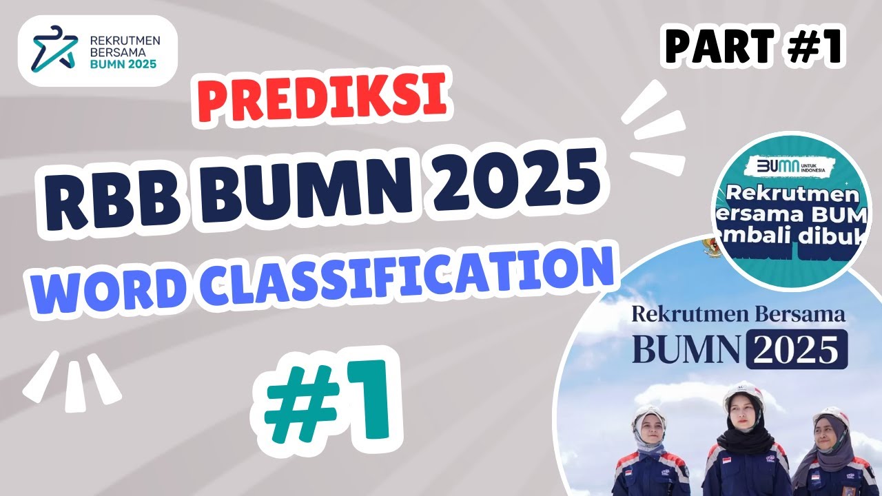 Prediksi Soal RBB BUMN 2025 Word Classification Part 1 | Trik Cepat ...