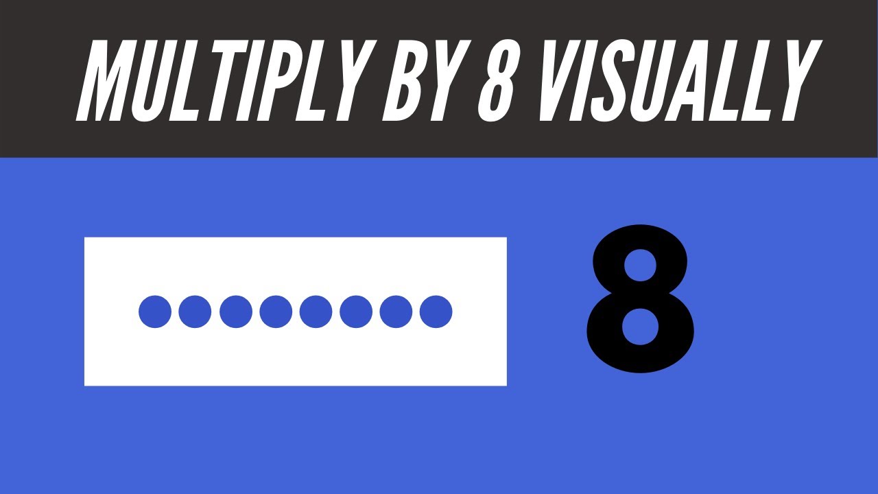 Multiply By 8 Visually YouTube Multiply By 8 Visually YouTube