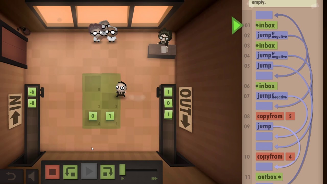 Human Resource Machine Level 17 Size Challenge Optimization - YouTube