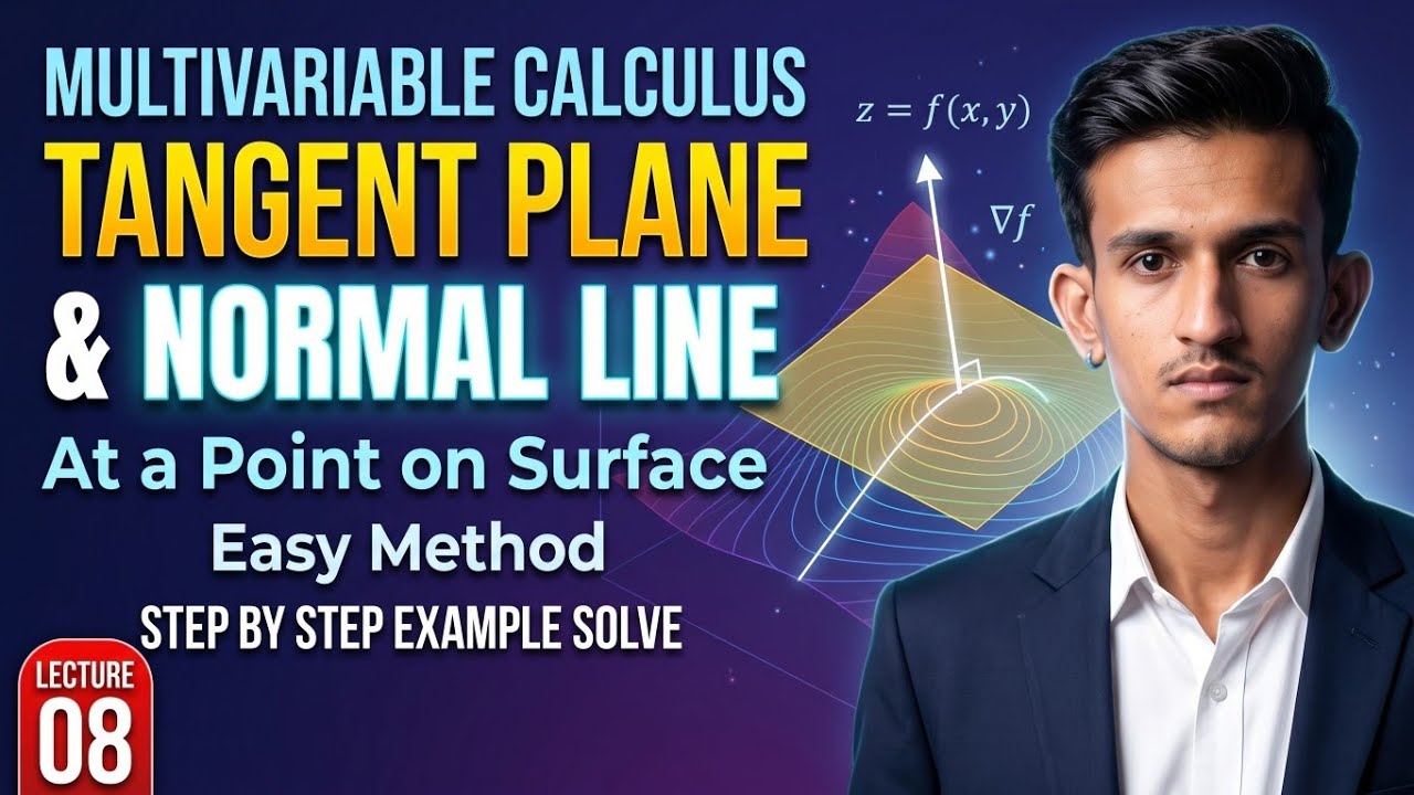 Multivariable Calculas Lecture 8 | Tangent Plane & Normal Line At Point ...