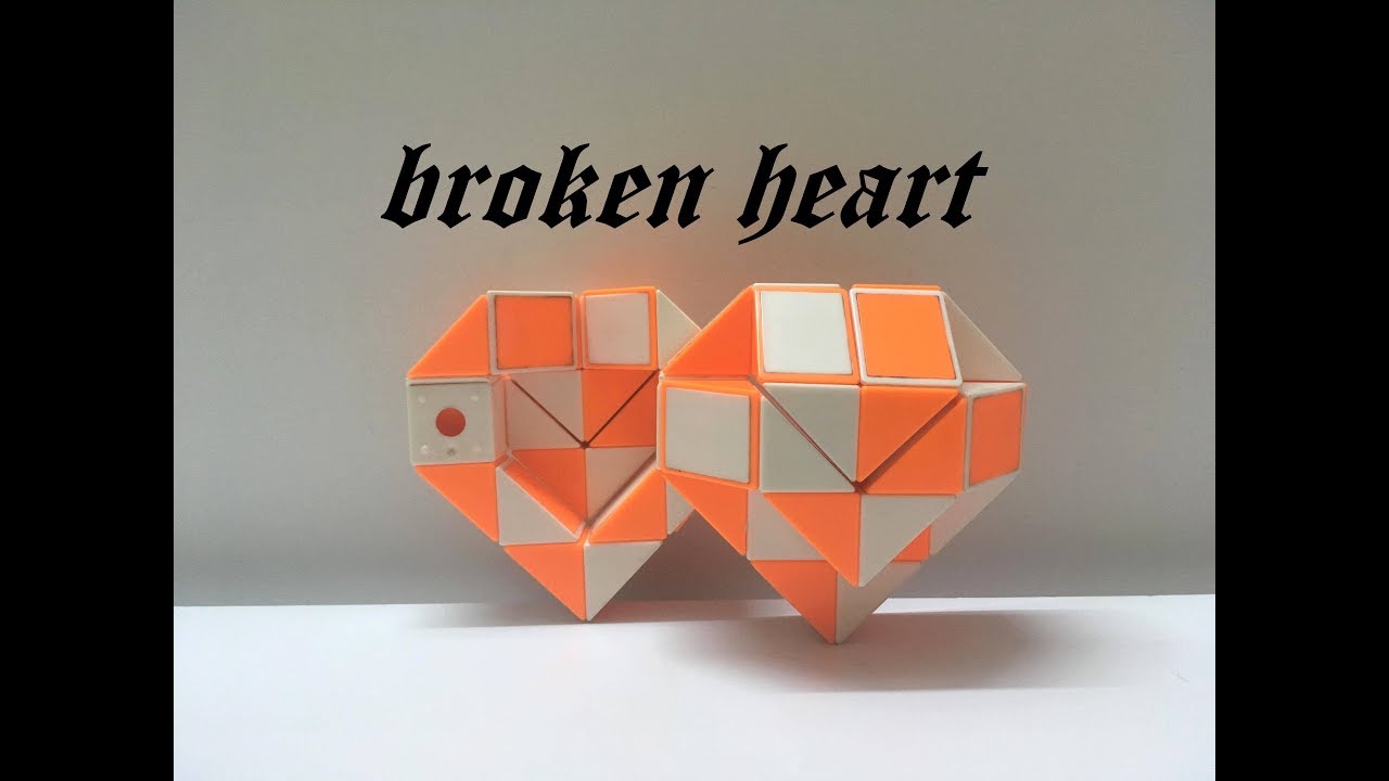 SLOW TUTORIAL - Magic Ruler or Rubik's Snake 48 - Broken Heart - 心 ...