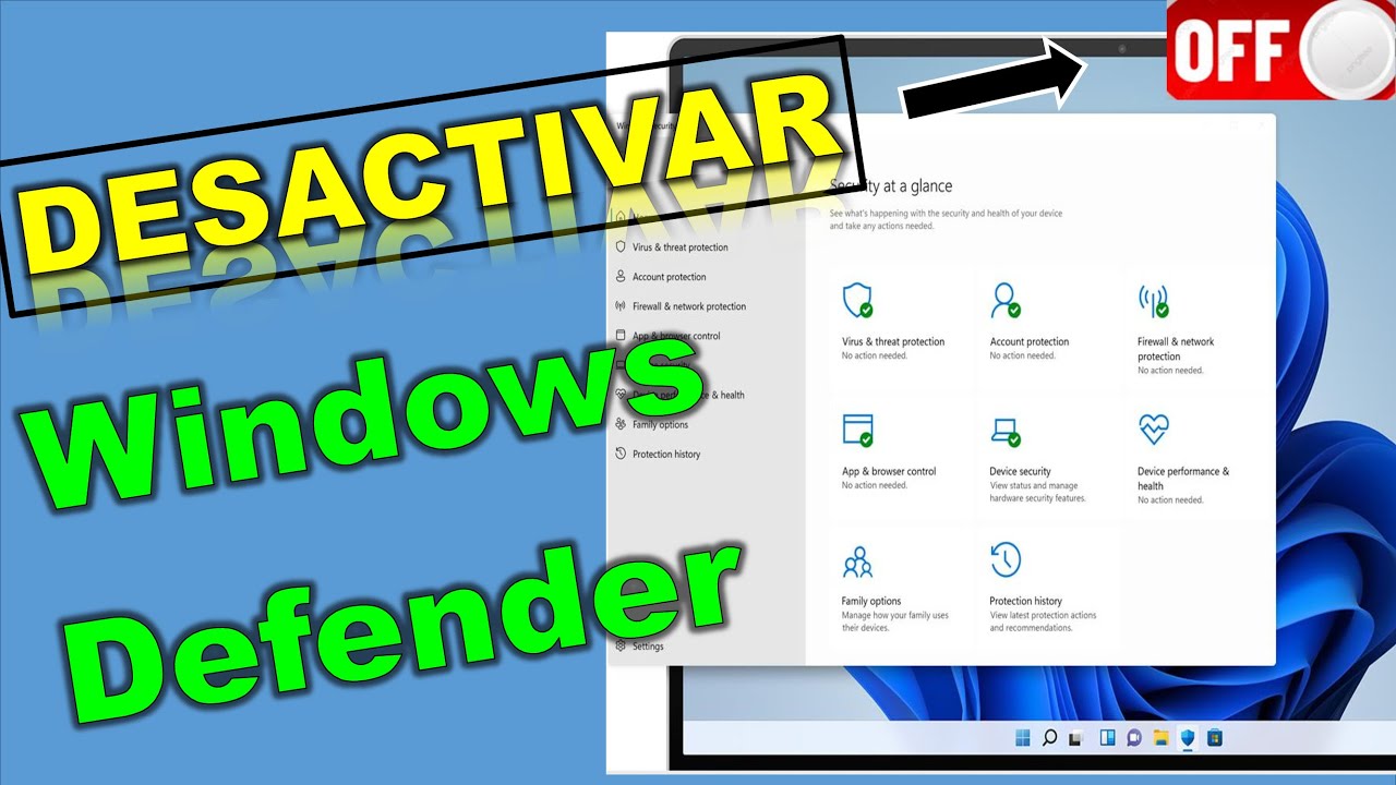 Desactivar Windows Defender Permanentemente Windows 11 y 10. 2026 - YouTube
