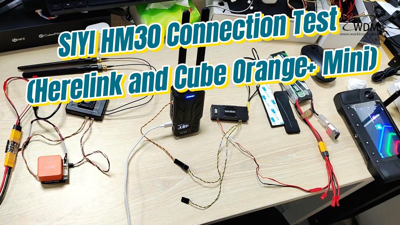 SIYI HM30 Connection Test（Herelink & Cube Orange+ Mini） - YouTube