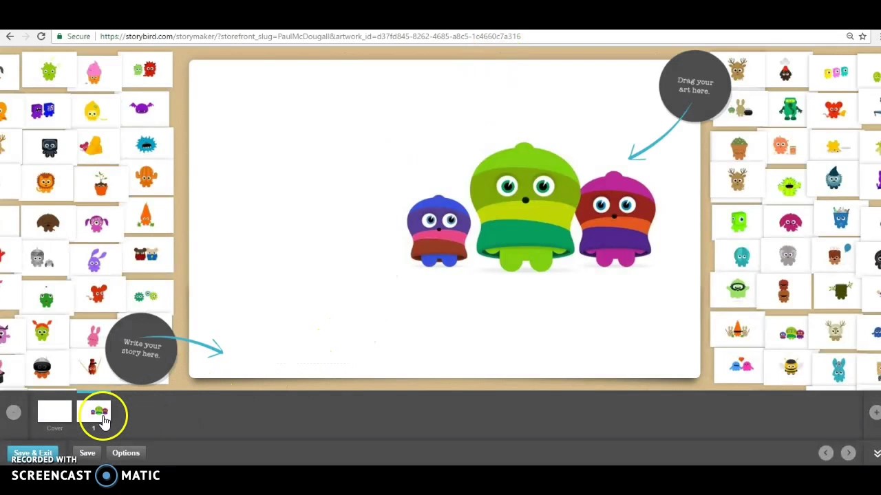 How to create your own book on Storybird Tool - YouTube