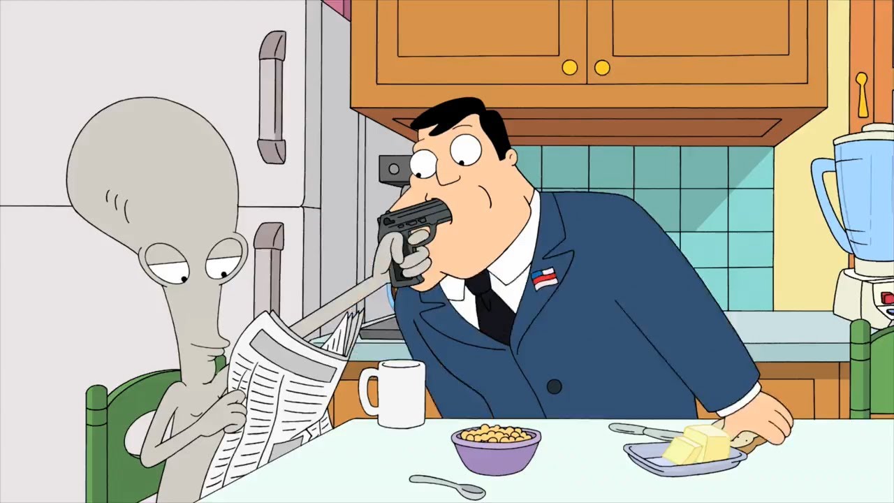Roger Shot Stan's Mouth - YouTube