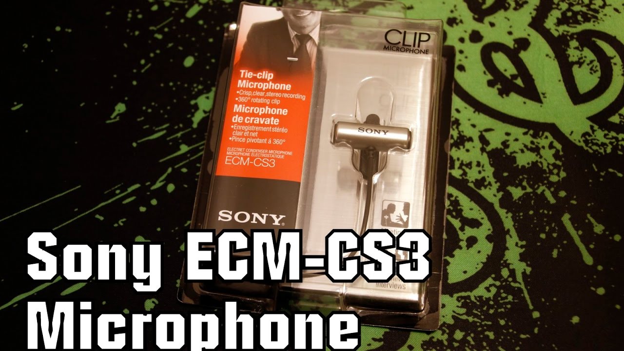Unboxing & First try - Sony ECM-CS3 Microphone - YouTube