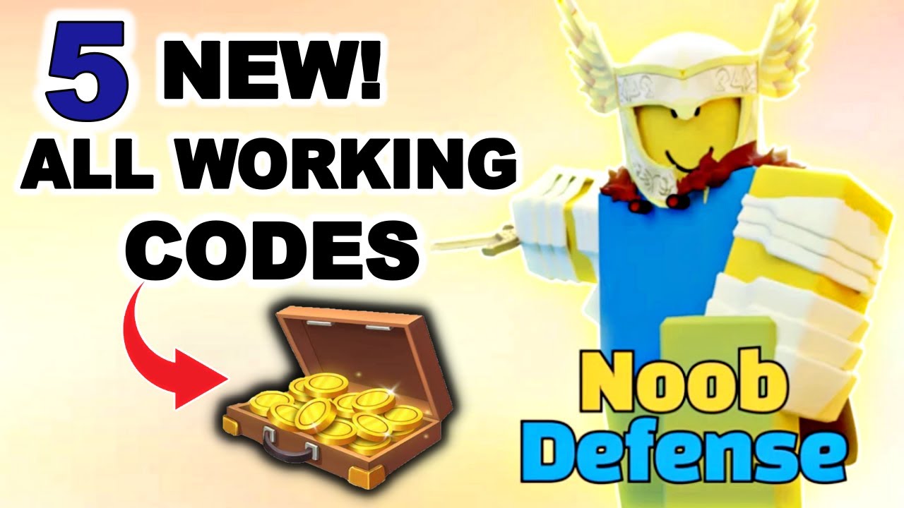 5 *NEW* & ALL WORKING CODES FOR NOOB DEFENSE - ROBLOX NOOB DEFENSE ...