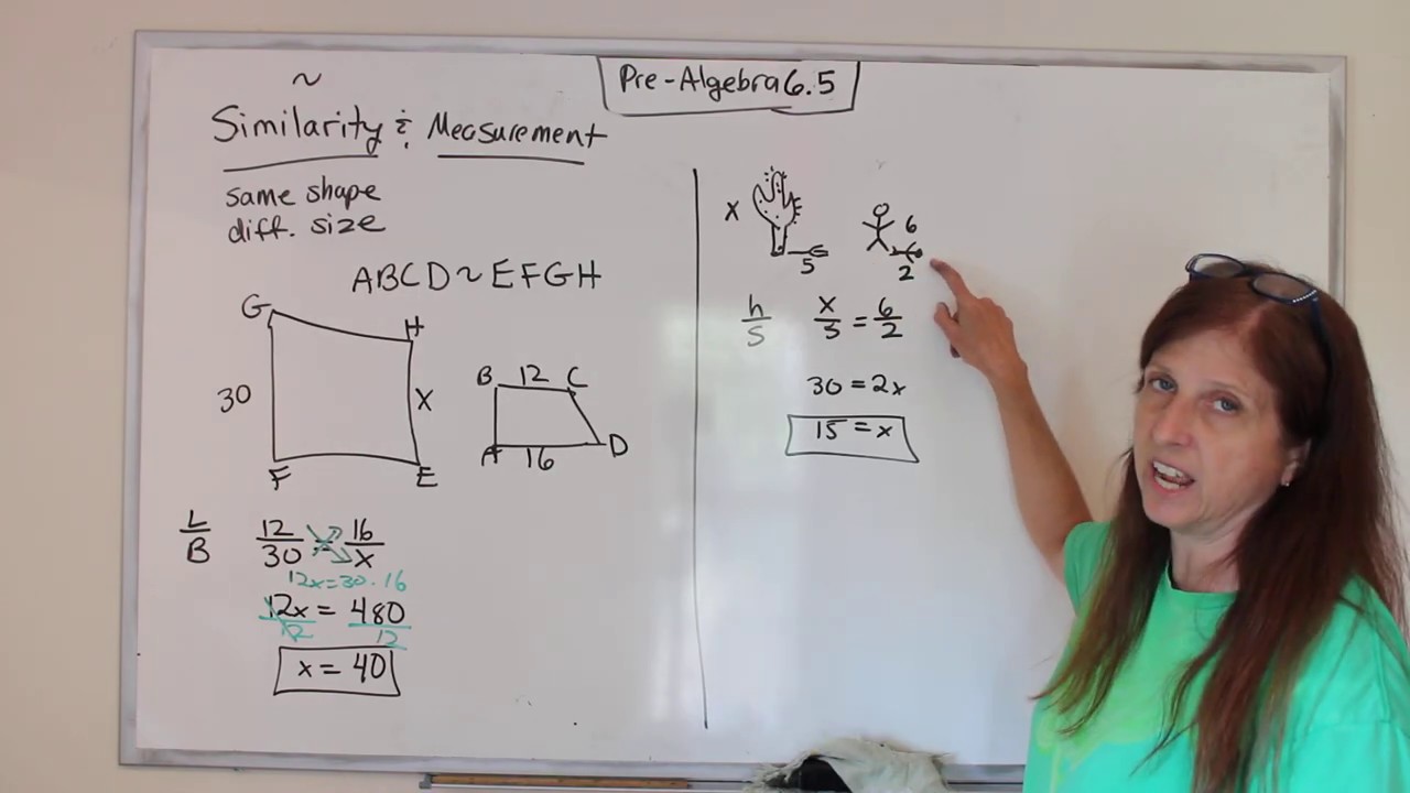 Pre-Algebra: Similarity and Measurement (6.5) - YouTube
