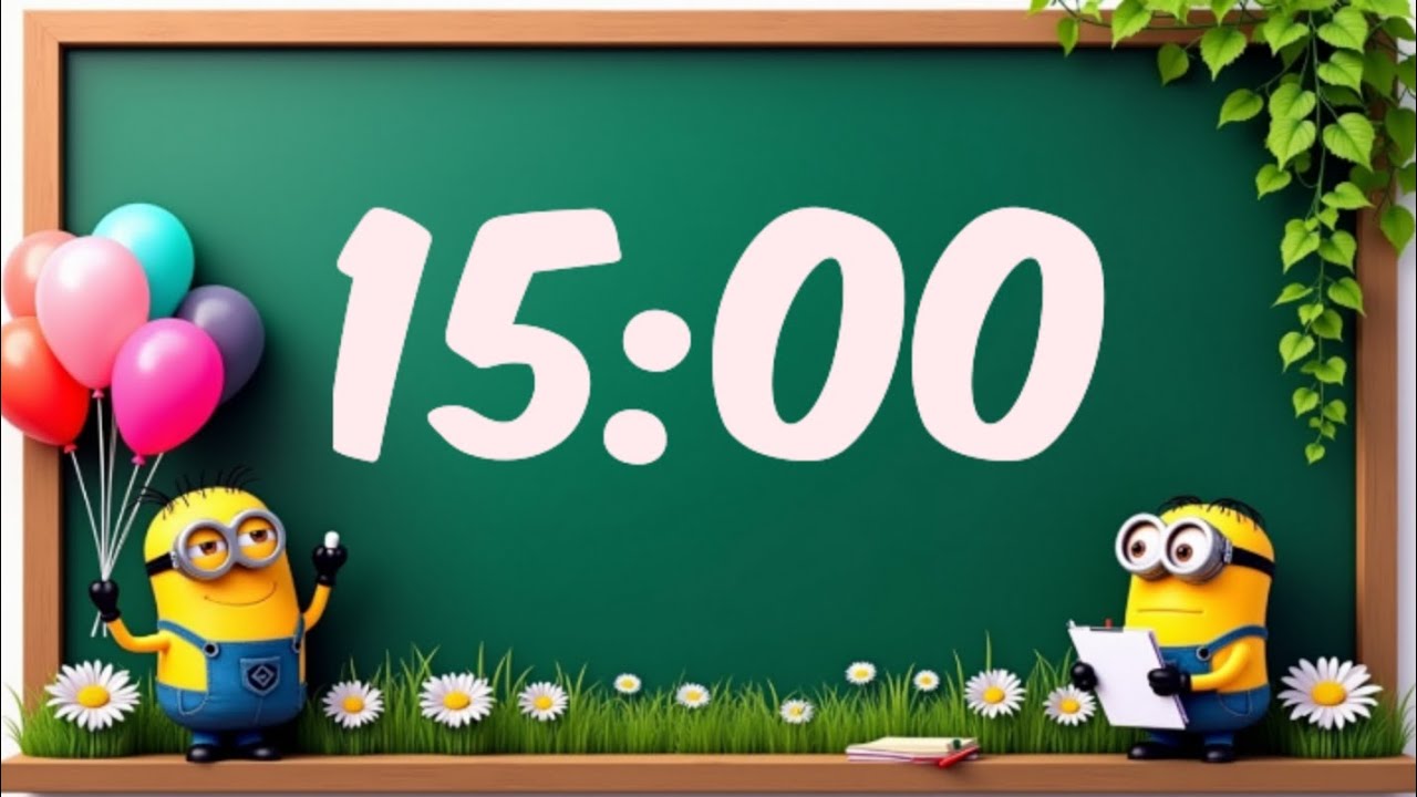 15-Minute Study Timer | Fun Minions-Inspired Focus Countdown - YouTube
