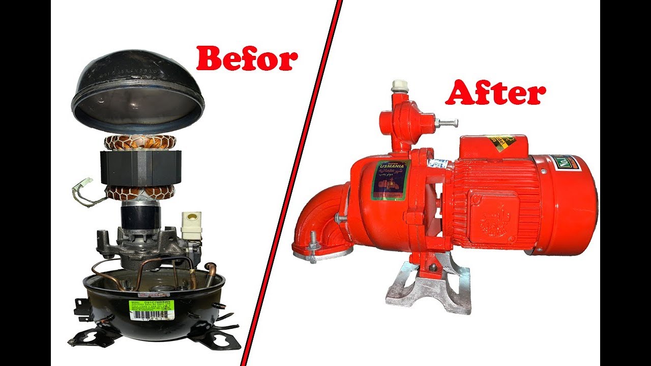 How To Compressor Inside Convert Into Water Pump - YouTube
