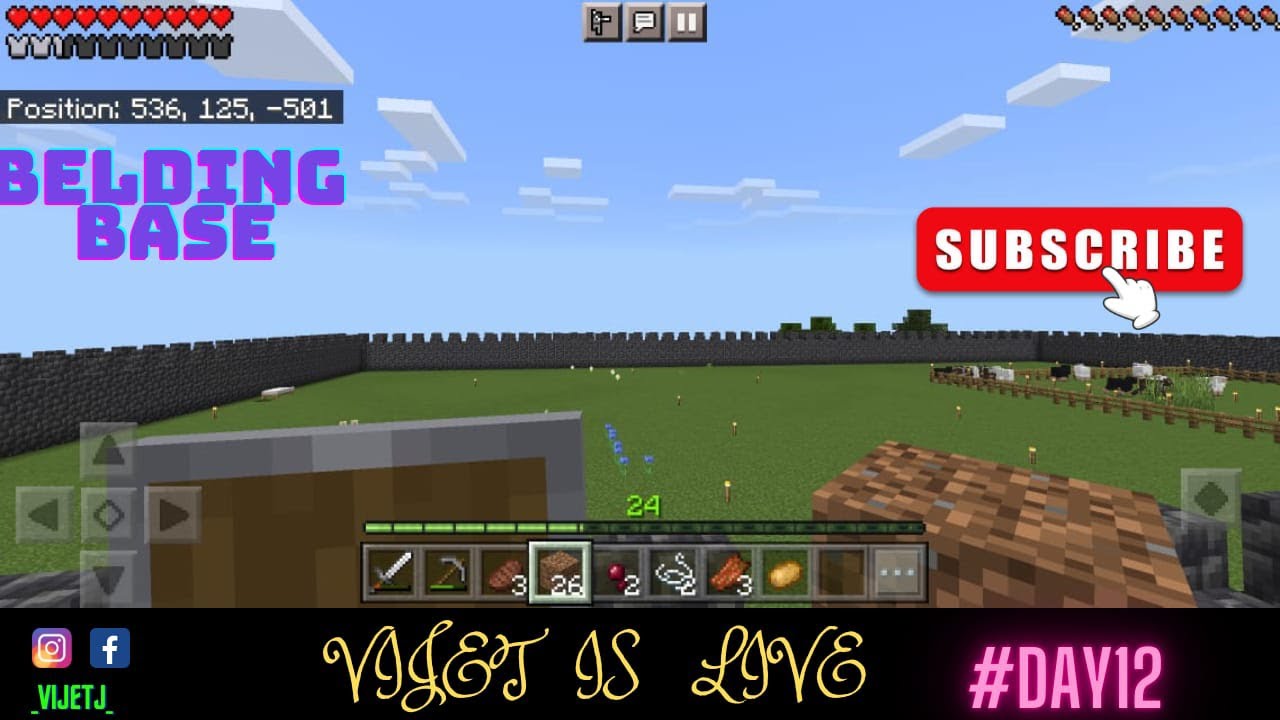 How To Make Base In Minecraft : 👍 Good stream | Playing Solo ...