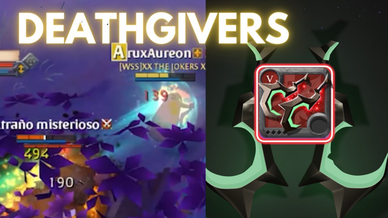 Deathgivers I Concedemuertes build in duo mist in Albion Online - YouTube