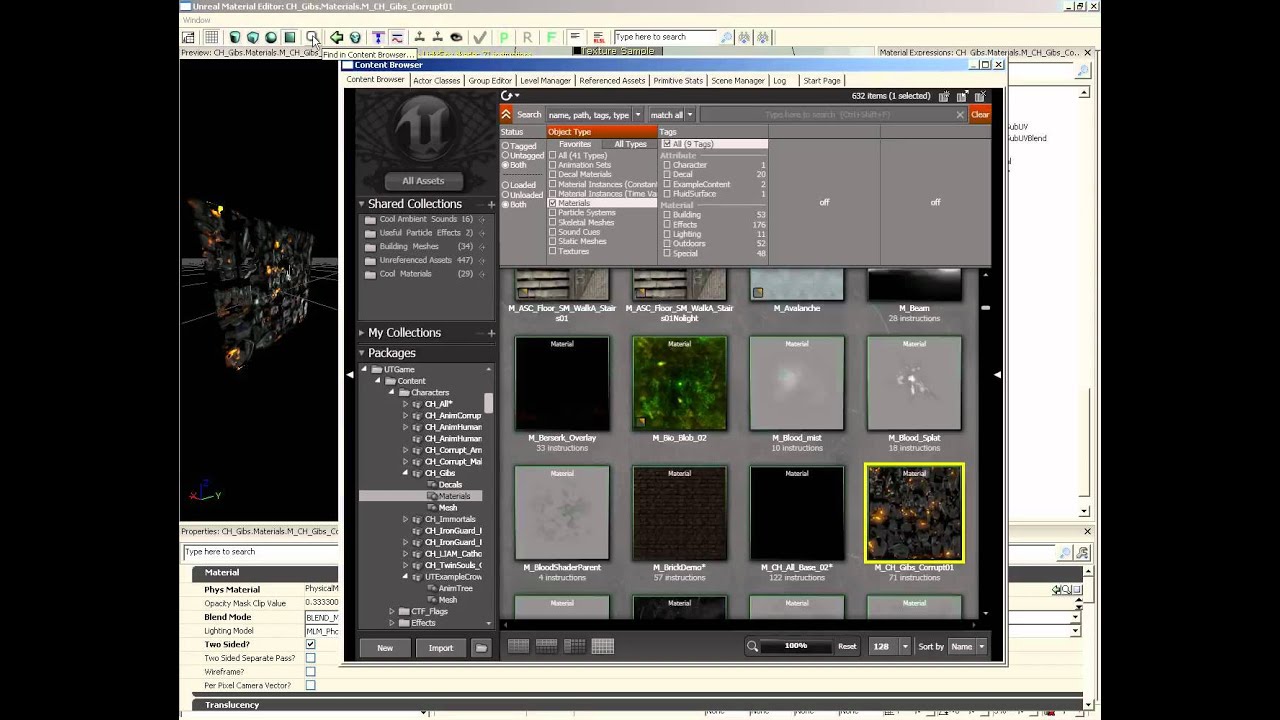 UDK Tutorial Part 89: Materials- Material Editor UI - YouTube