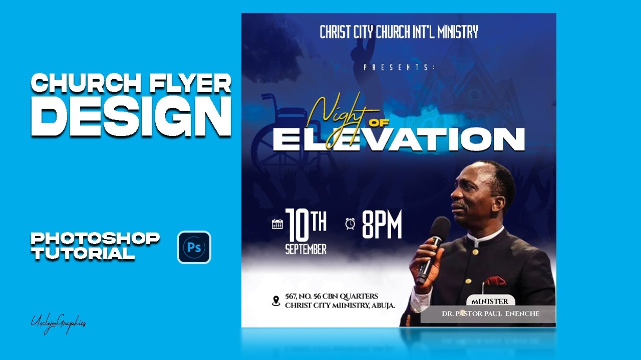Church Flyer Design in Photoshop Church Flyer Design Night Of Elevation ...
