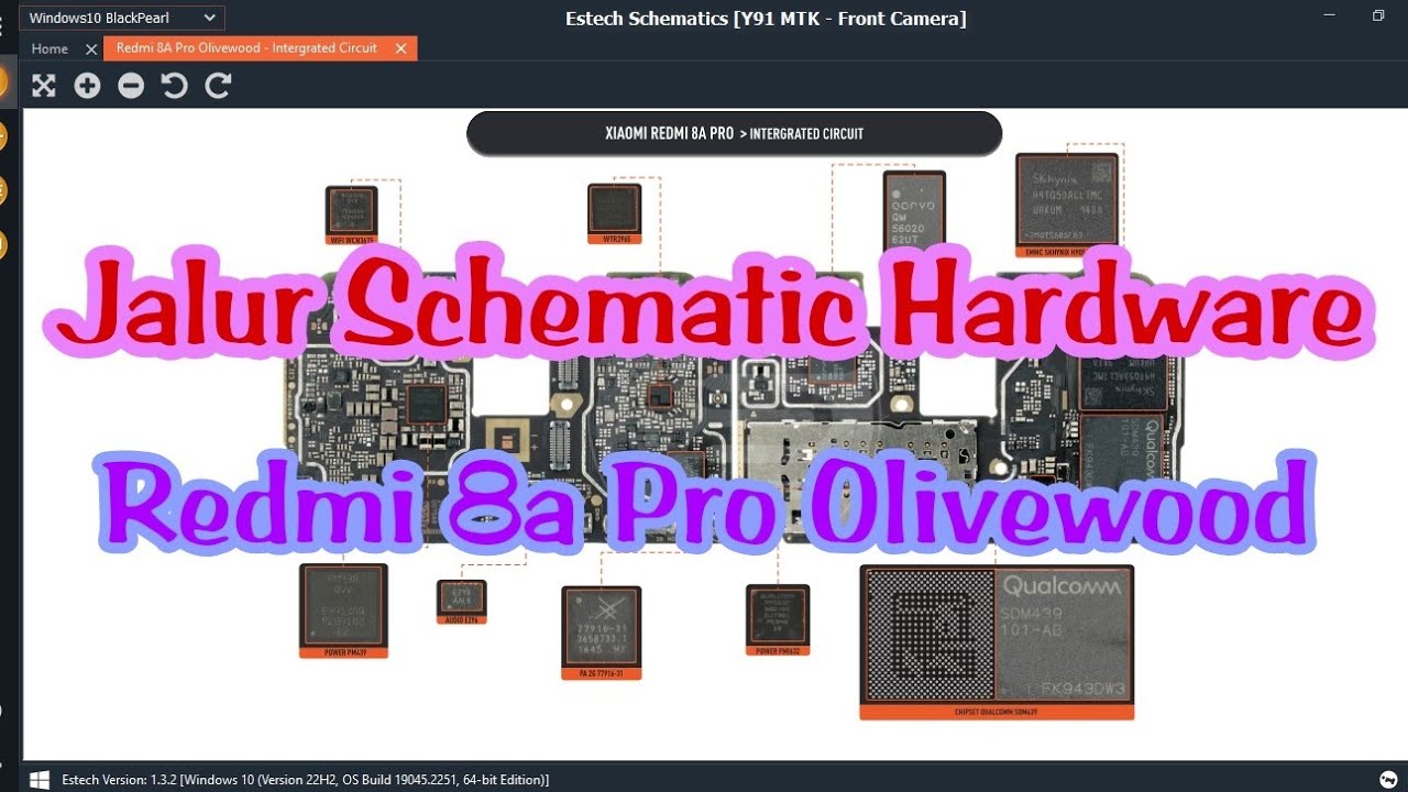 Jalur Schematic Hardware Redmi 8a Pro Olivewood - YouTube