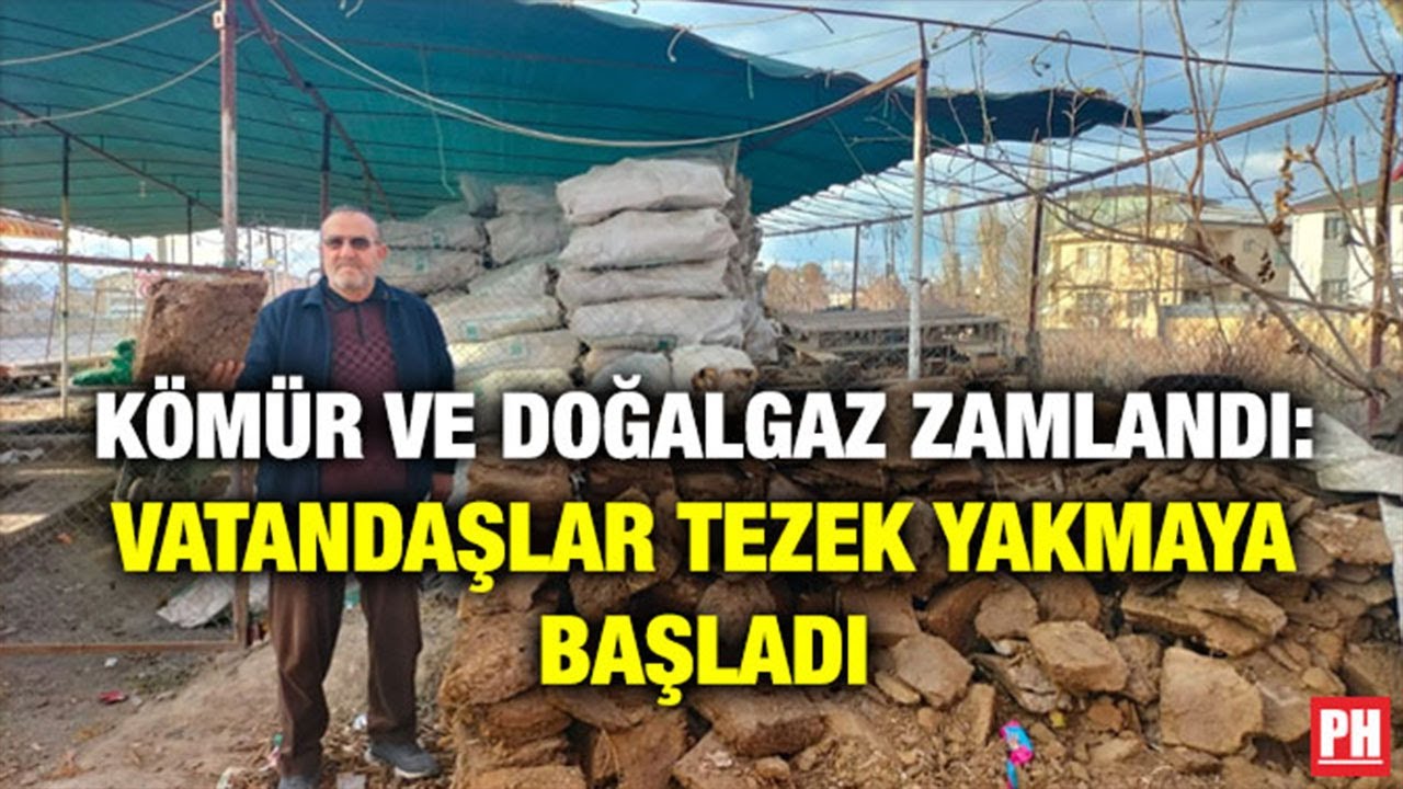 Kömür ve Doğalgaz Zamlandı: Vatandaşlar Tezek Yakmaya Başladı - YouTube