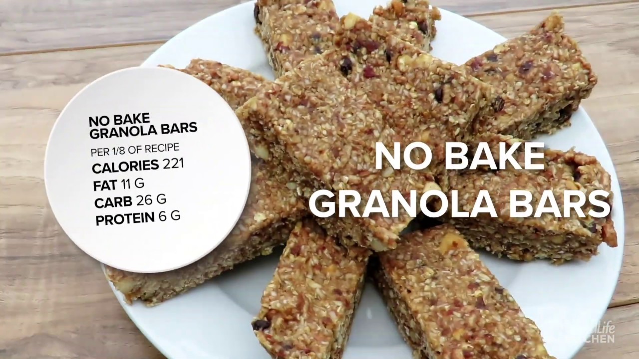 GoodLife FoodLife: No Bake Granola Bars - YouTube