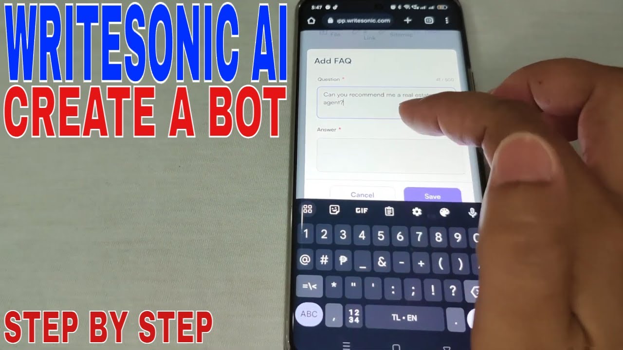 How To Create A Bot Using WriteSonic Ai 🔴 - YouTube
