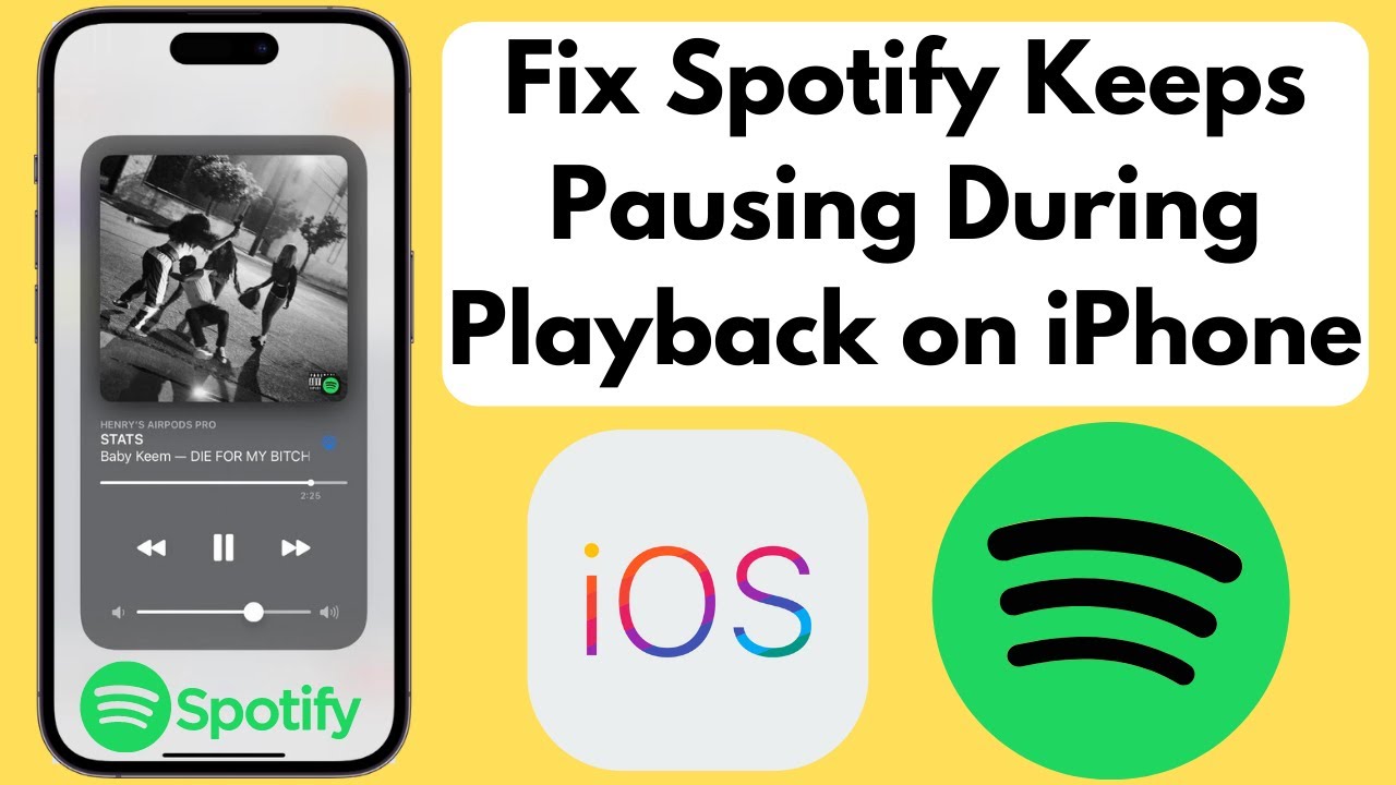 How to Fix Spotify Keeps Pausing During Playback on iPhone - YouTube
