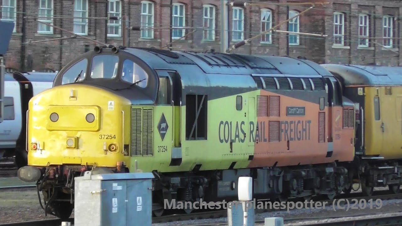 HD Network Rail Serco Test Train With Colas Rail Class 37057+37254 At ...