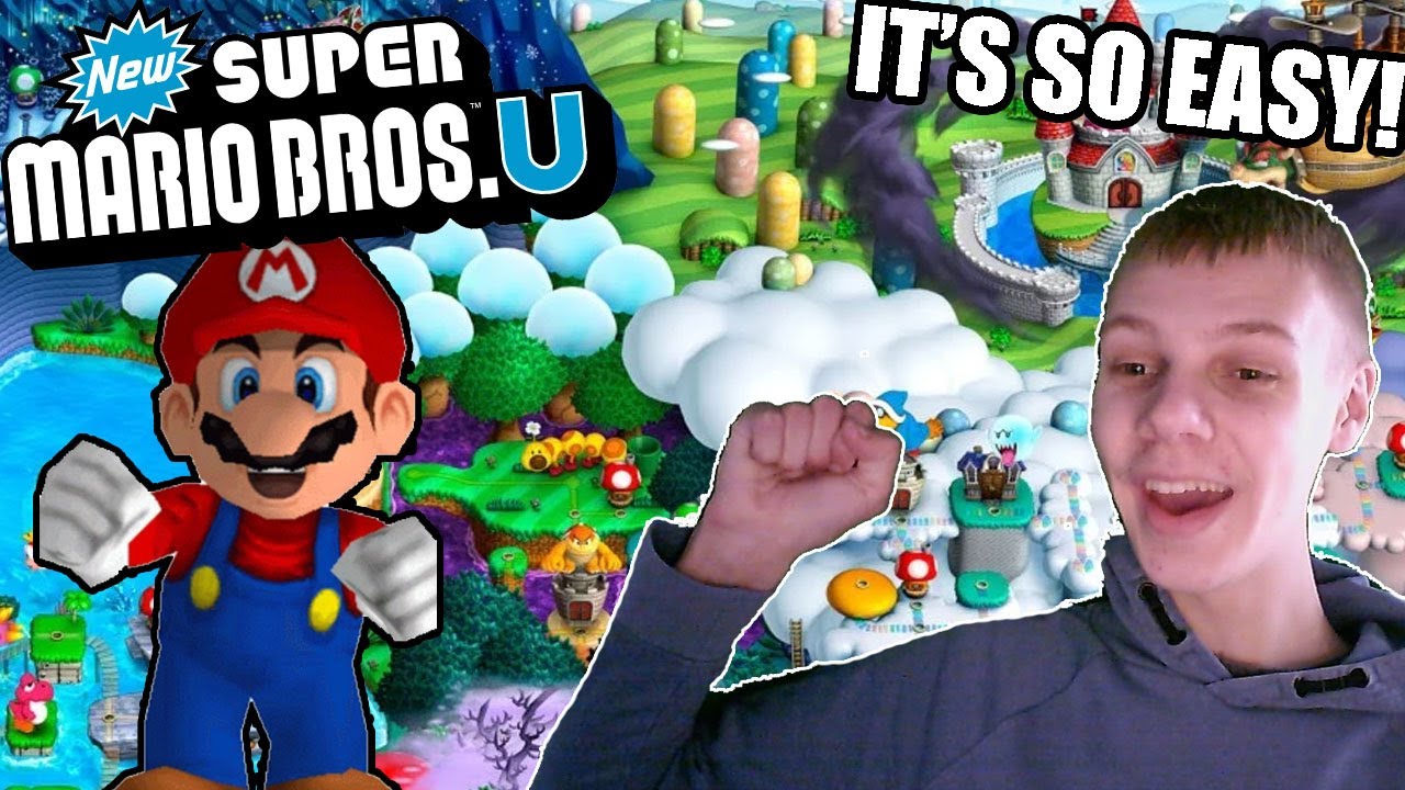 The EASIEST Mario Bros U Playthrough EVER! - YouTube