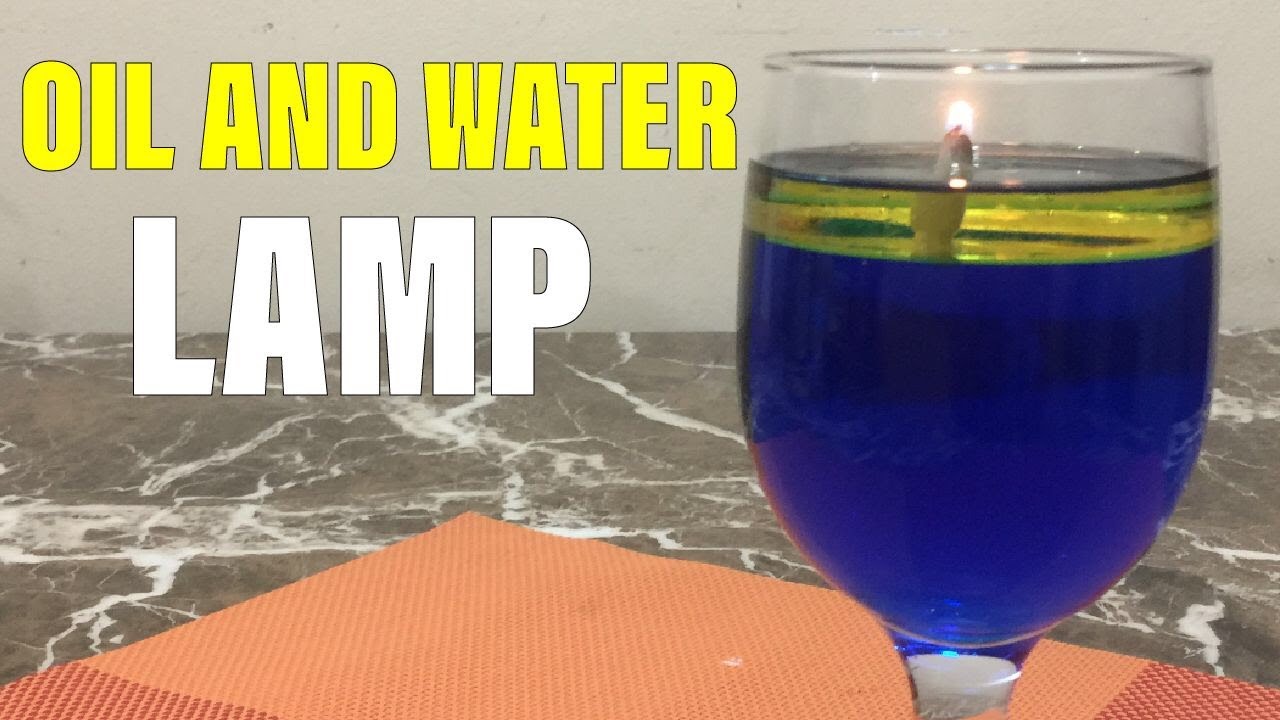 HOW TO MAKE AN OIL AND WATER LAMP | JamHomeScience Experiment - YouTube