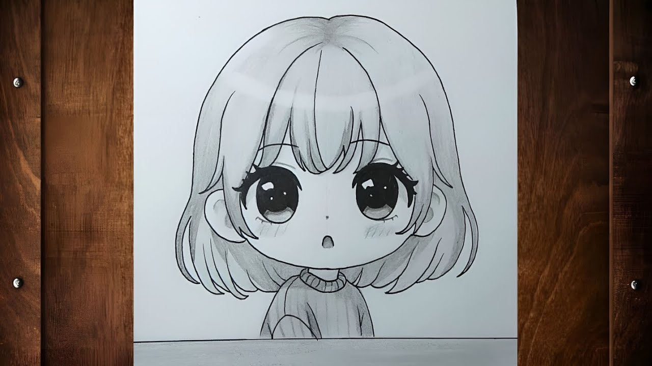 How to draw cute anime for beginners | easy easy drawing girl - YouTube