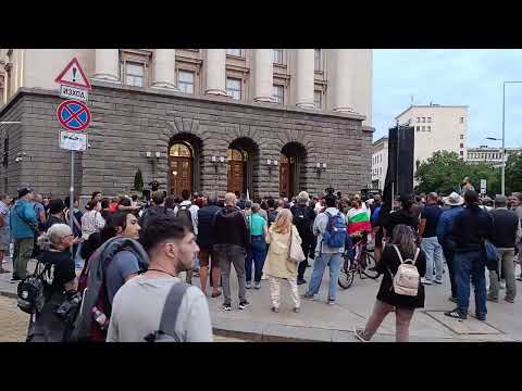 Жълтопаветниците на протест в Триъгълника на властта....