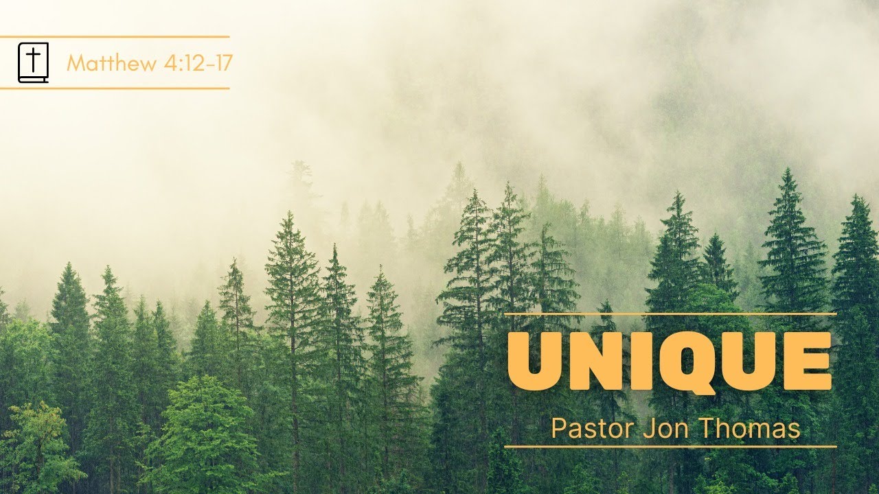 Unique | Week 1 | Pastor Jon Thomas | October 2nd | Live - YouTube