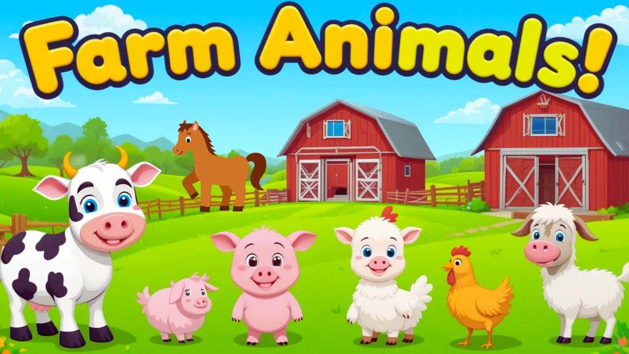 Meet the Farm Animals! Toddler Learning Videos🐮🐔🐑 | Fun Learning for ...
