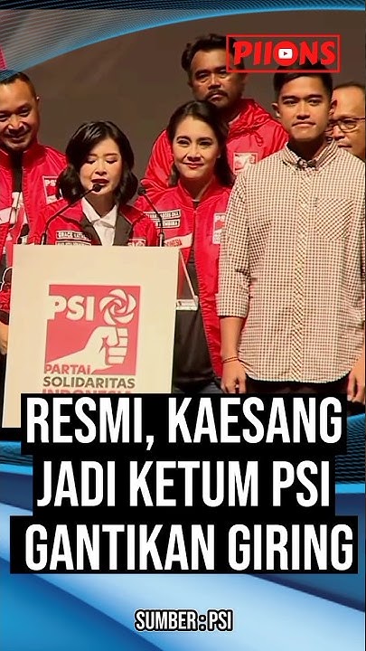 momen pengesahan kaesang sebagai ketum psi gantikan giring - YouTube