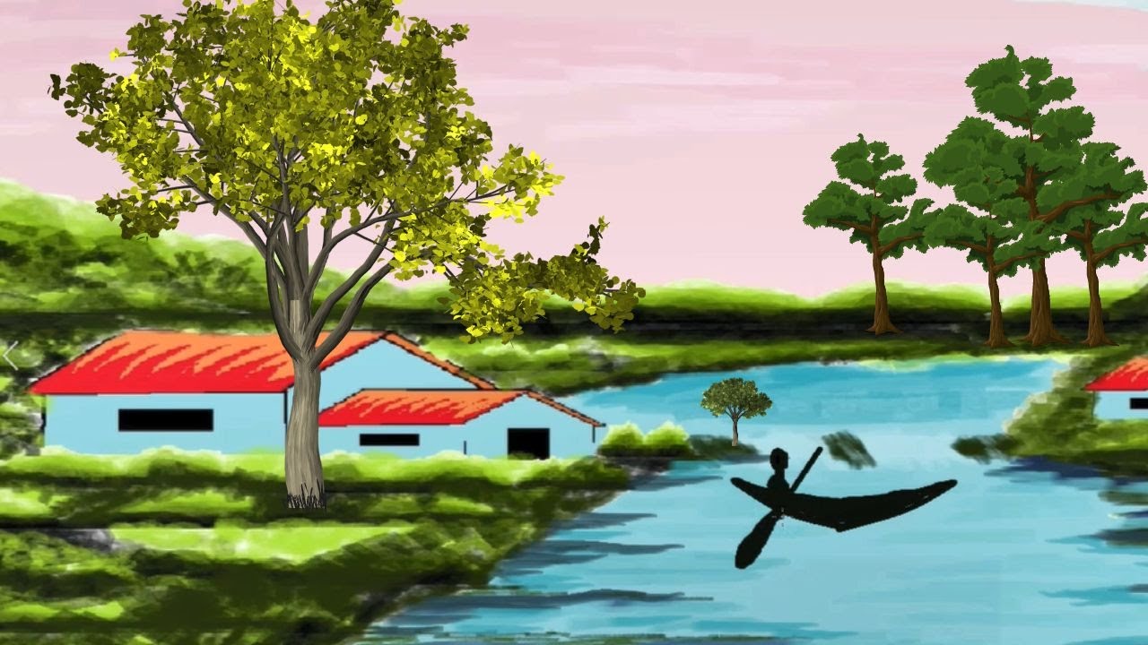 How to drawing ms paint🌴How to drawing paint in computer🎇ms paint ...