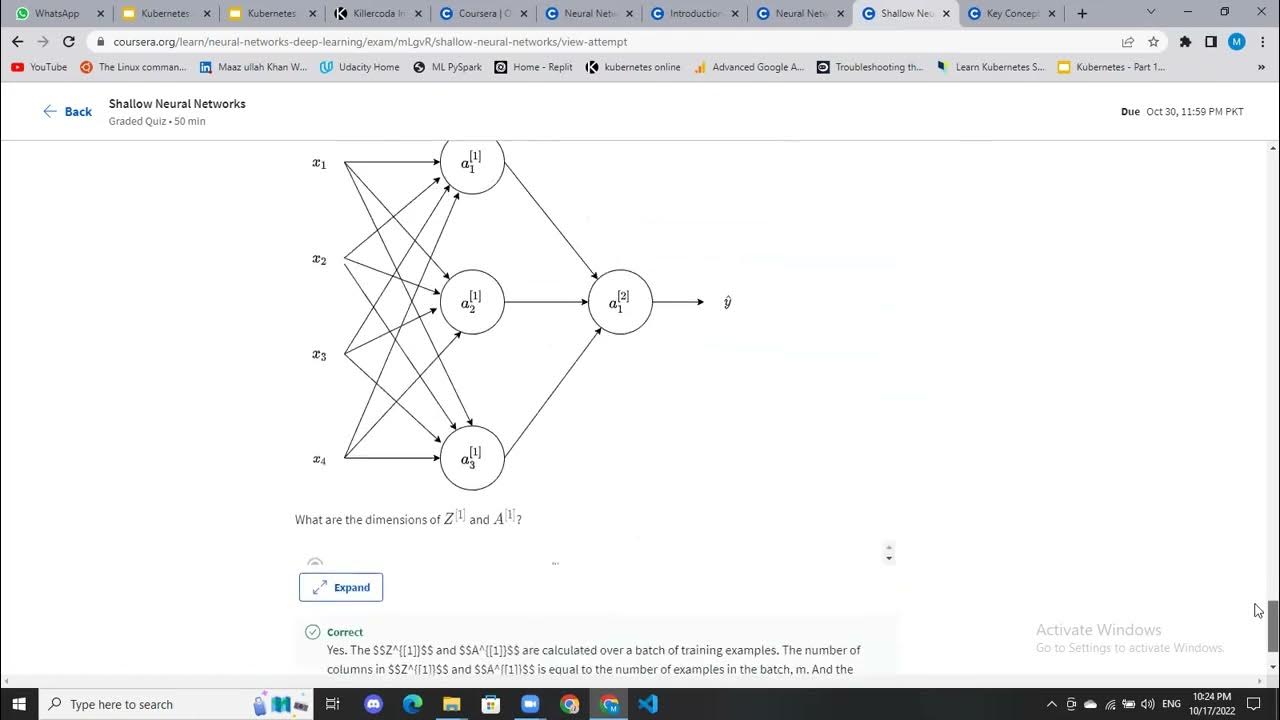 Neural Network and Deep Learning Quiz Answers Course1(Deep Learning Specialization) - YouTube