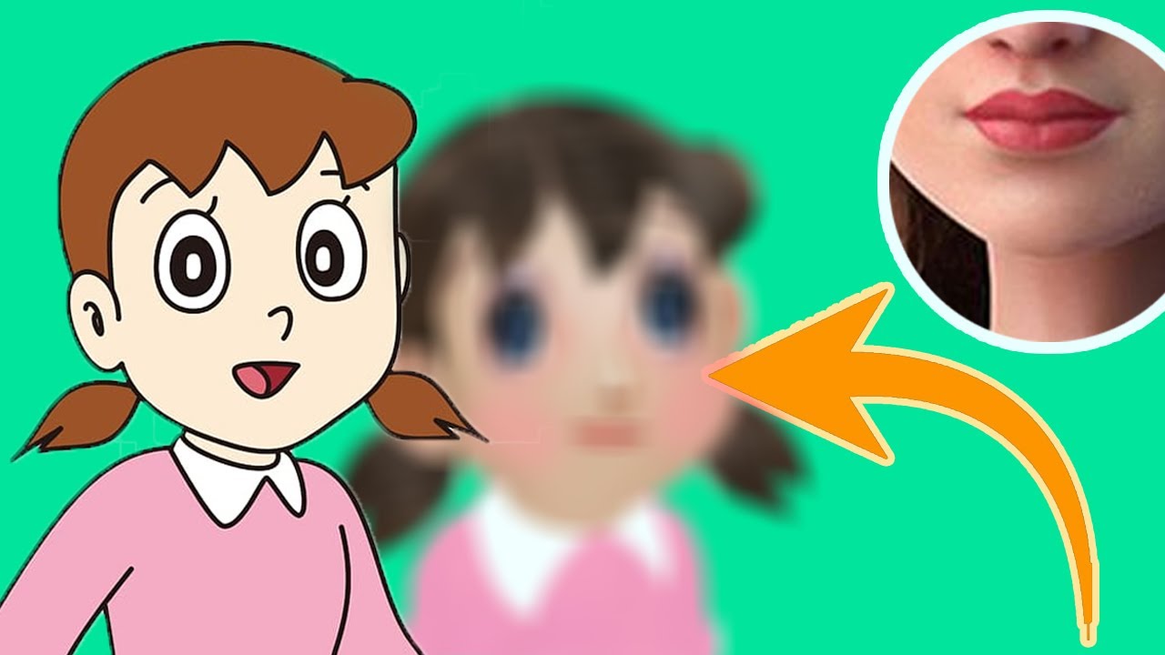 shizuka funny face in Real Life - Humanizing characters (PHOTOSHOP ...