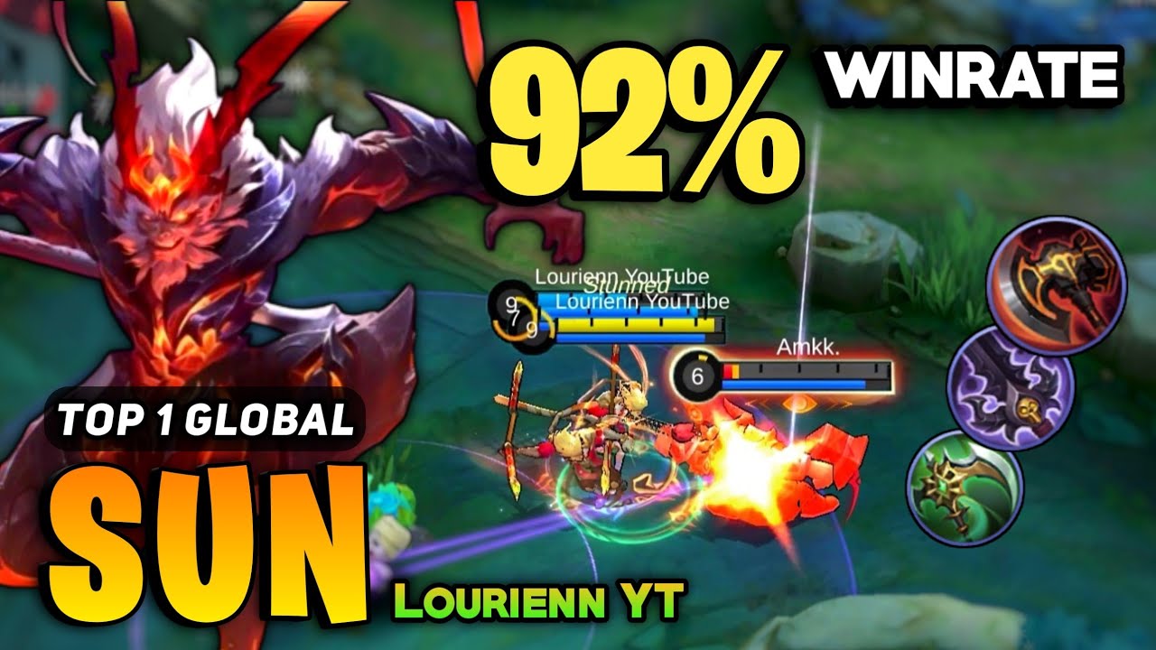 92% WINRATE! Sun New King [ Sun Best Build Top 1 Global ] By Lourienn ...