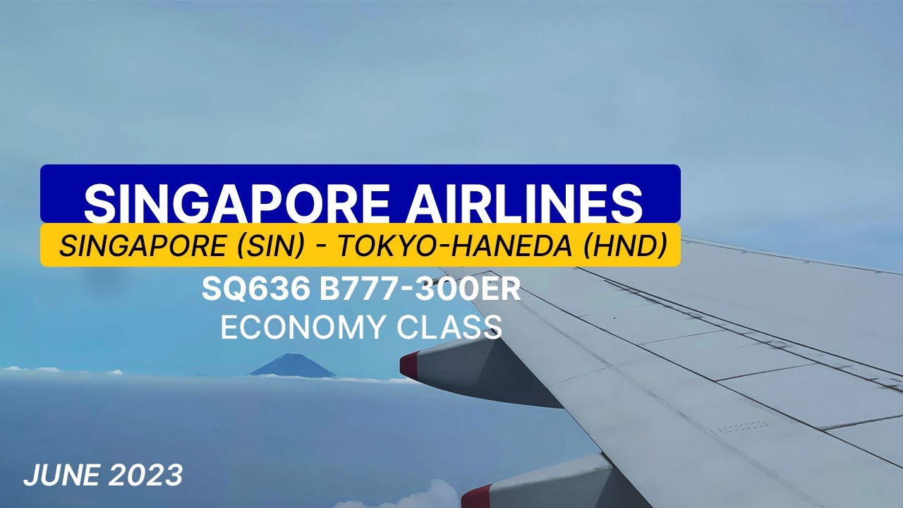 SINGAPORE AIRLINES: Red eye to magnificent Japan | SQ636 SIN-HND ...