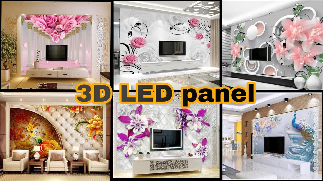 3D LED panel wallpaper. LED panel wallpaper. Royal furniture - YouTube