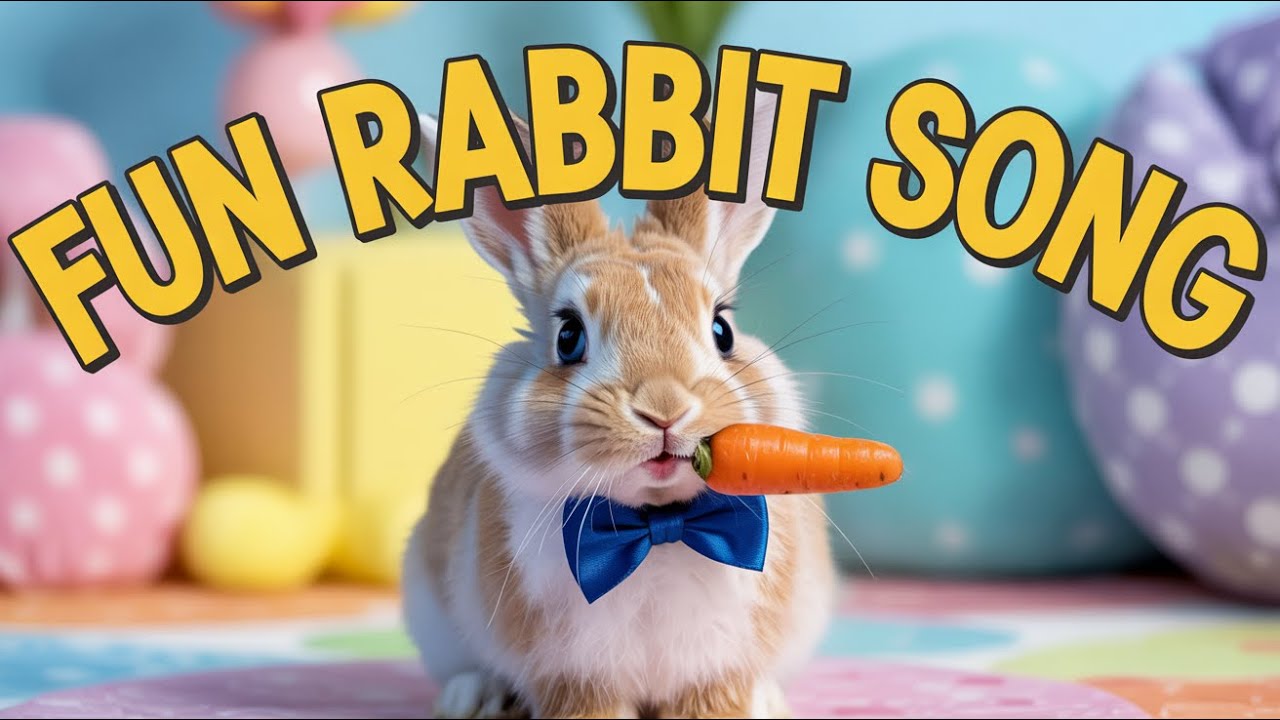Bunny on the Moon Song | Cute Rabbit Nursery Rhyme and Bedtime Story ...